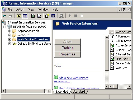 Install PHP 5 on IIS 6 | Matrix 7