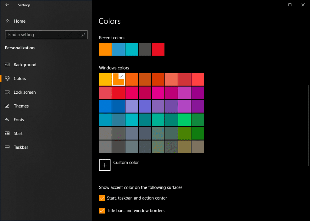 Win 10 Window Border Colours | Matrix 7