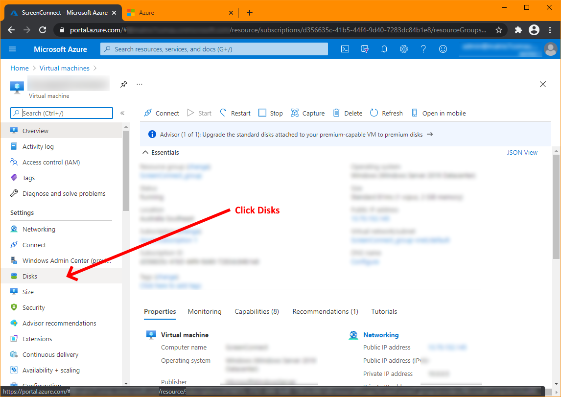 Azure VM Delete Disk from Subscription | Matrix 7